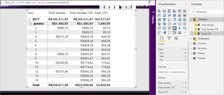 DAX Time Intelligence Functions (DATEADD, DATESYTD, PREVIOUSMONTH ...
