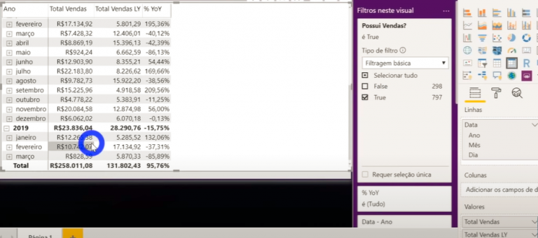Funções DAX de Inteligência de Tempo (DATEADD, DATESYTD, PREVIOUSMONTH ...